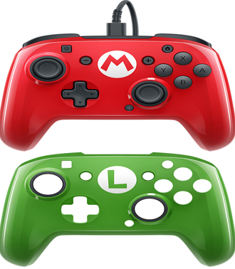 PDP Gaming Controller Wired Faceoff Super Mario NSW - AstronGameClub