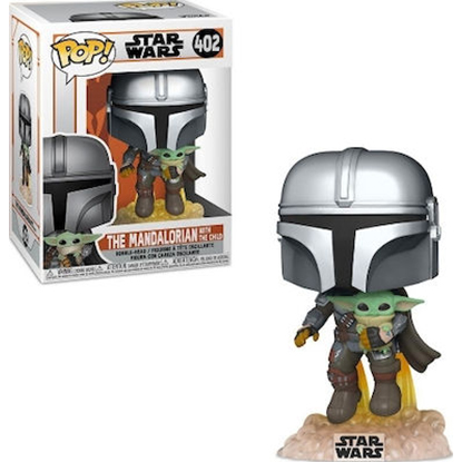 Funko Pop! Star Wars The Mandalorian Mando Flying with Jet Pack #402 ...
