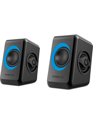 SONIC GEARS USB POWERED QUAD BASS SPEAKERS 2,0 BLACK TURQUILA - AstronGameClub