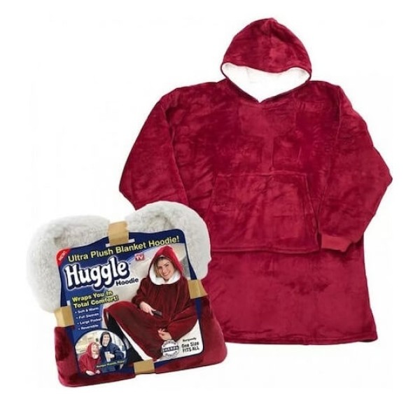 OnTel Huggle Plush Κουβέρτα που Φοριέται - Με Μανίκια και Κουκούλα ...