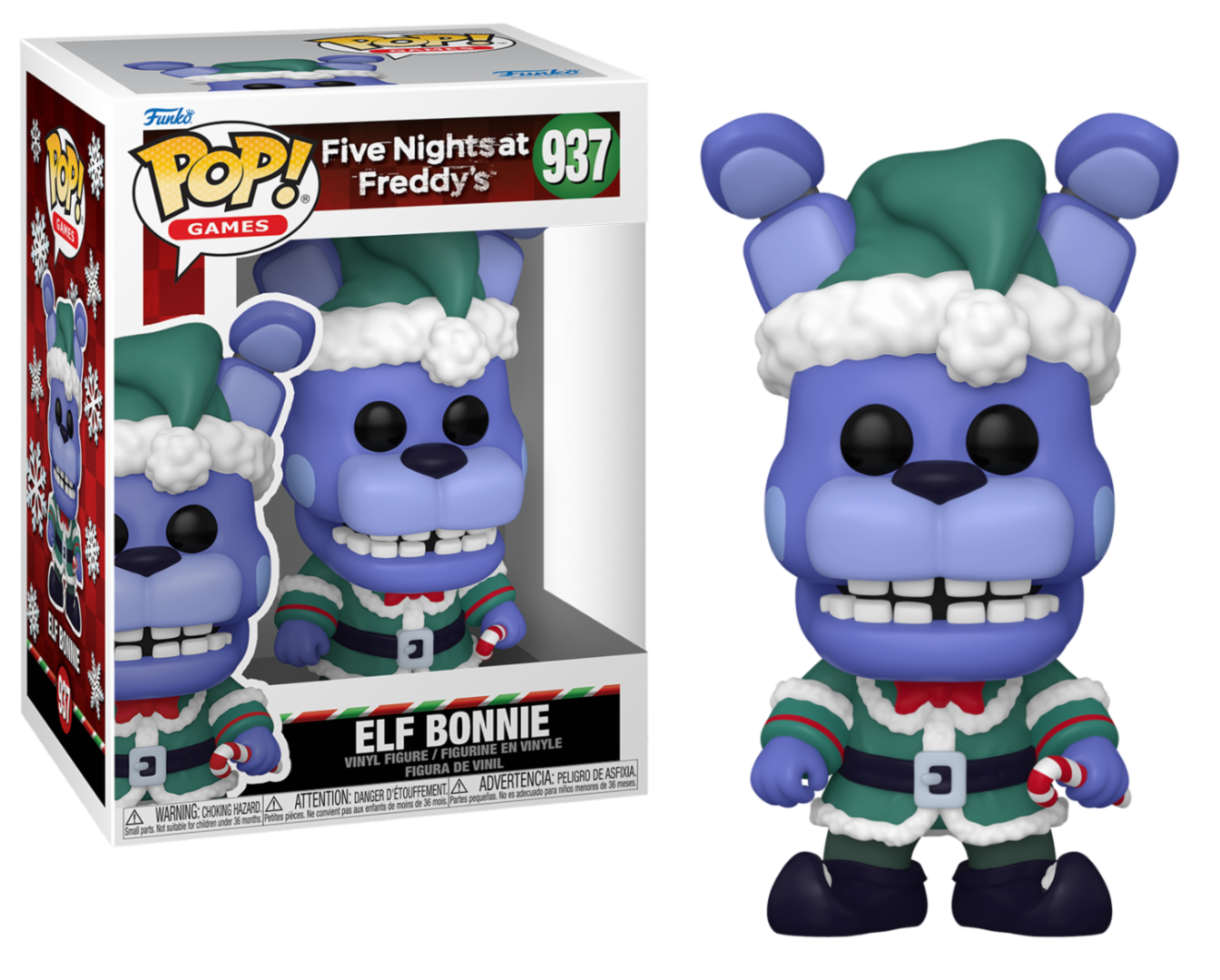 Funko Pop! Games: FIVE NIGHTS AT FREDDY'S - Elf Bonnie #937 Figure ...