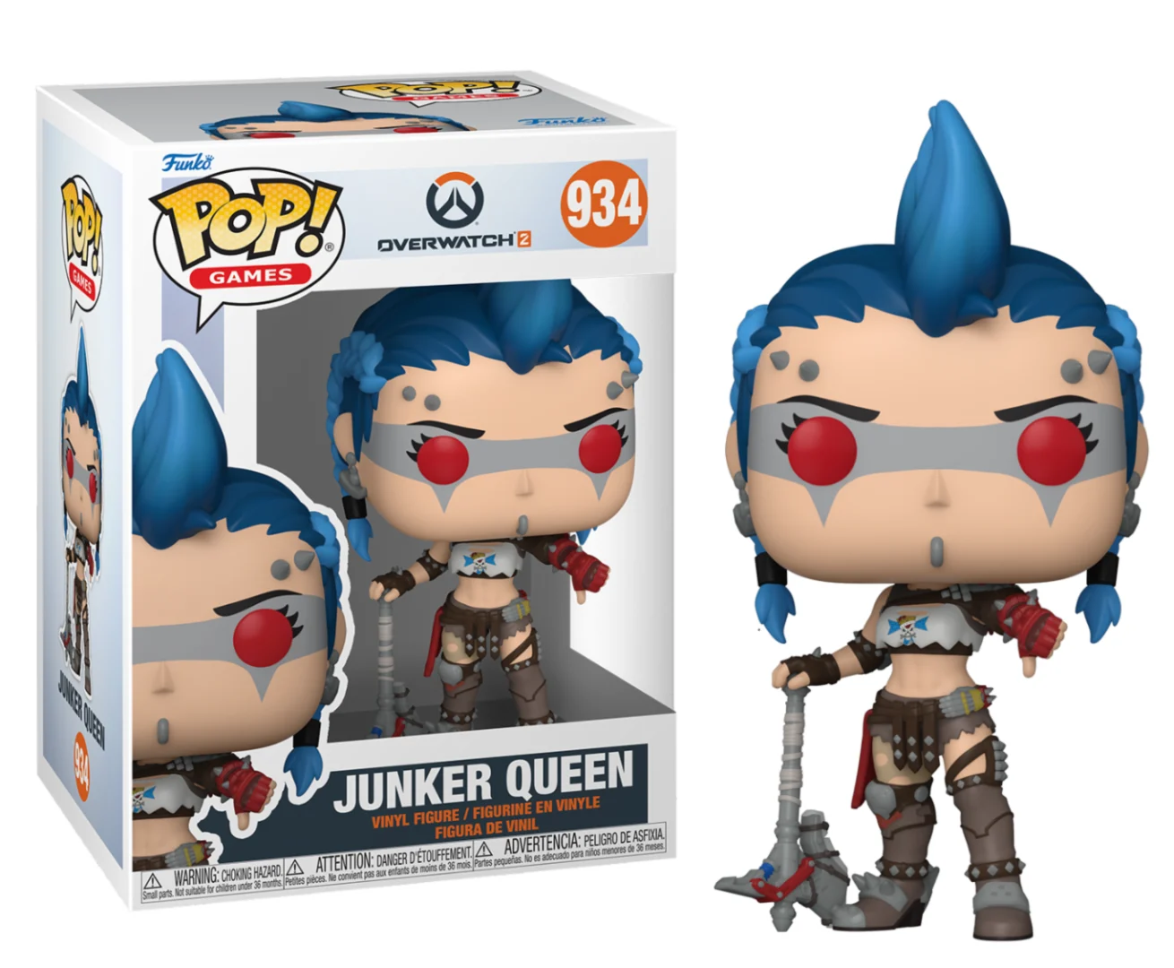 Funko Pop! Games: OVERWATCH 2 - Junker Queen #934 Figure - AstronGameClub