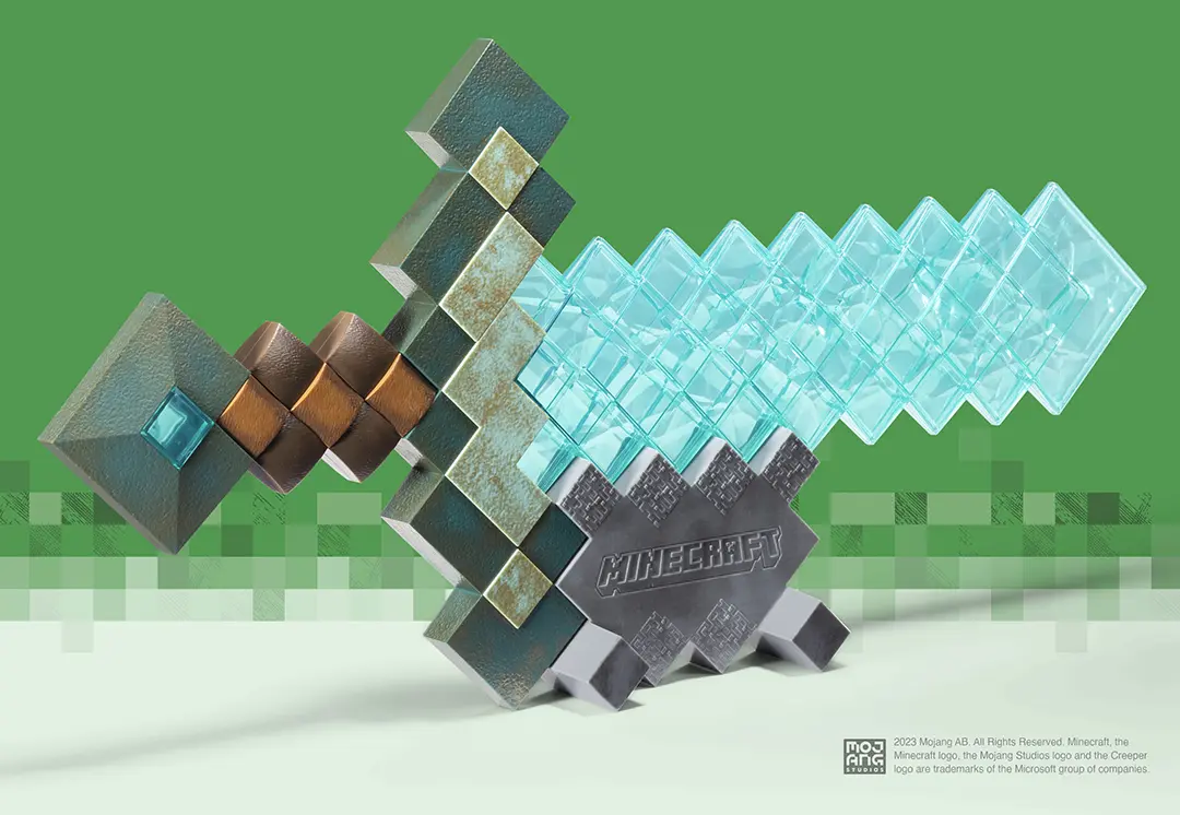 MINECRAFT - Diamond Sword - Collector Replica 50 x 25cm (NN3728 ...