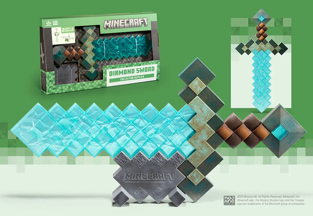 MINECRAFT - Diamond Sword - Collector Replica 50 x 25cm (NN3728 ...
