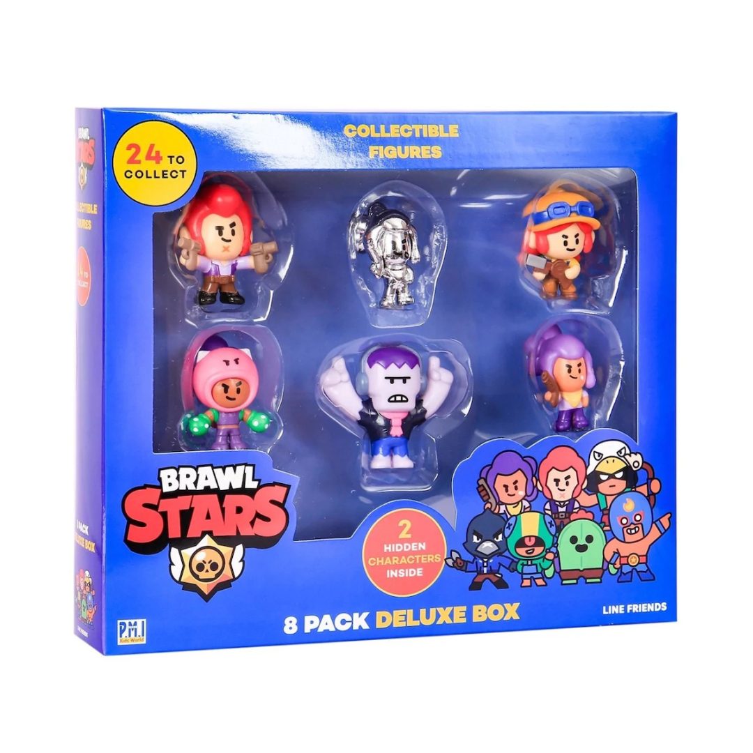P.M.I. Brawl Stars Collectible Figures - 8 Pack Deluxe Box - Including ...
