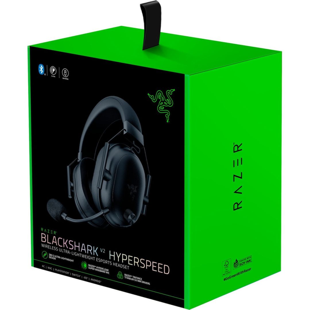 RAZER BLACKSHARK V2 HYPERSPEED – WIRELESS GAMING HEADSET – LIGHTWEIGHT ...