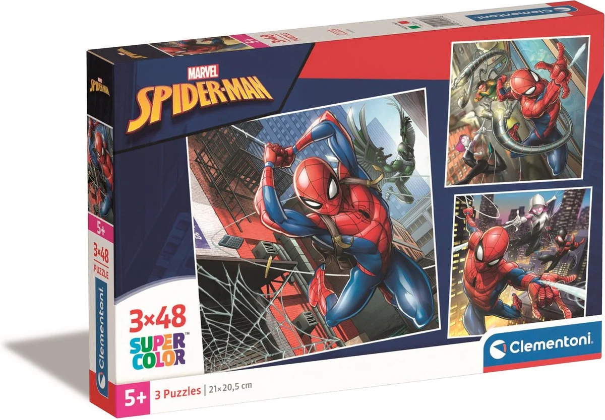 Clementoni Puzzle MARVEL - Spider-Man - 3 Set Puzzle 48P (25316 ...
