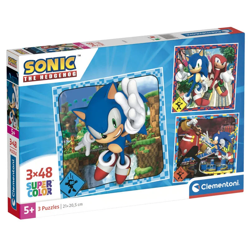 Clementoni Puzzle Super Color Sonic The Hedgehog 48P (25320 ...