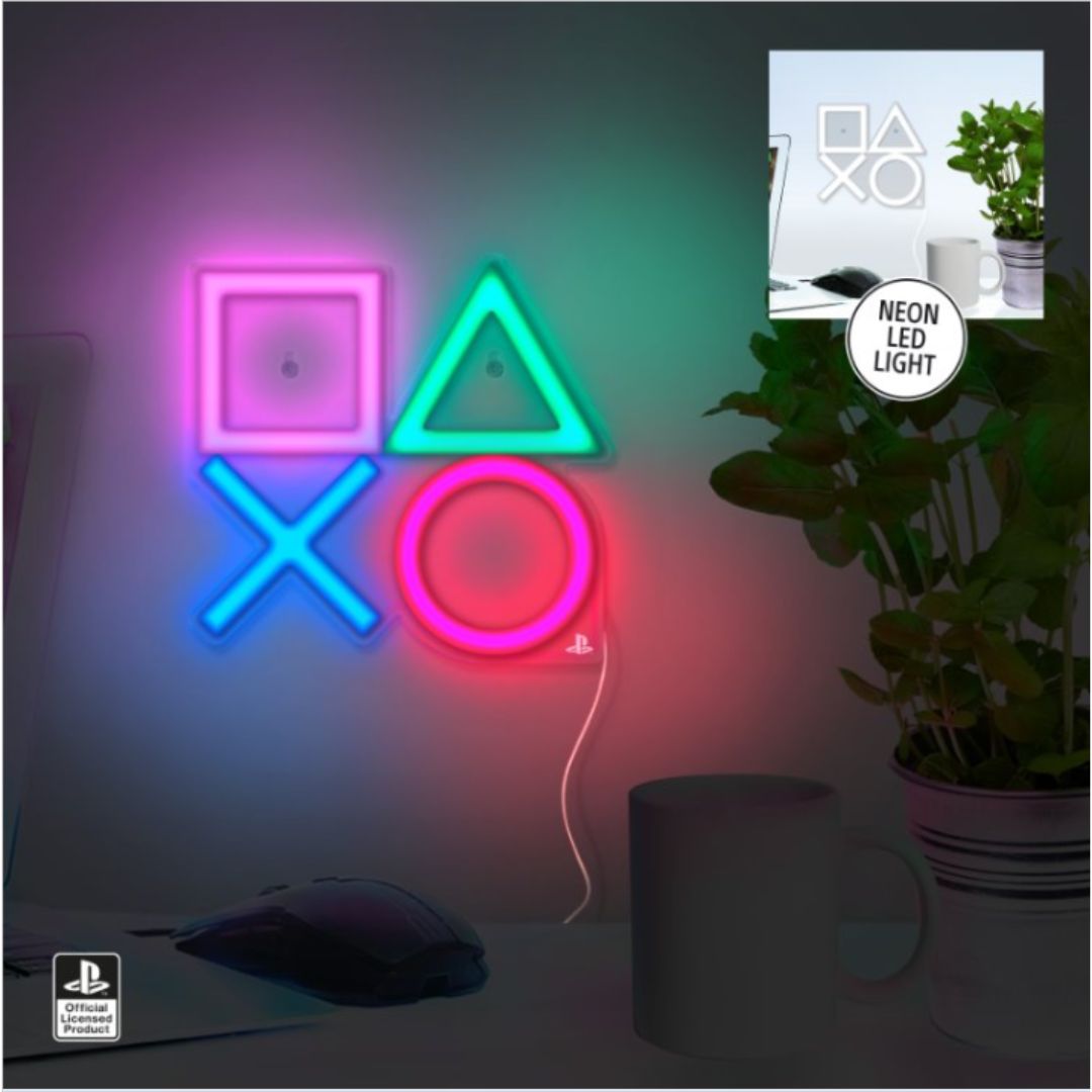 Paladone Φωτιστικό Playstation - Wall Mountable LED Neon Light ...