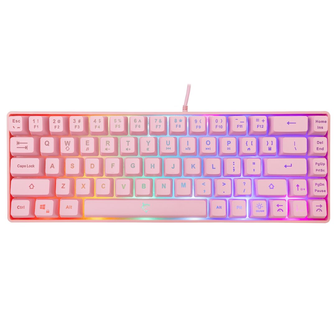WHITE Shark RGB Gaming Membrane Keyboard RONIN PINK (GK-2201P ...