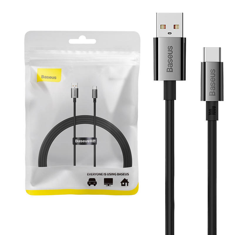 Baseus Superior USB 2.0 Cable USB-C male - USB-A male 100W Black 1.5m ...