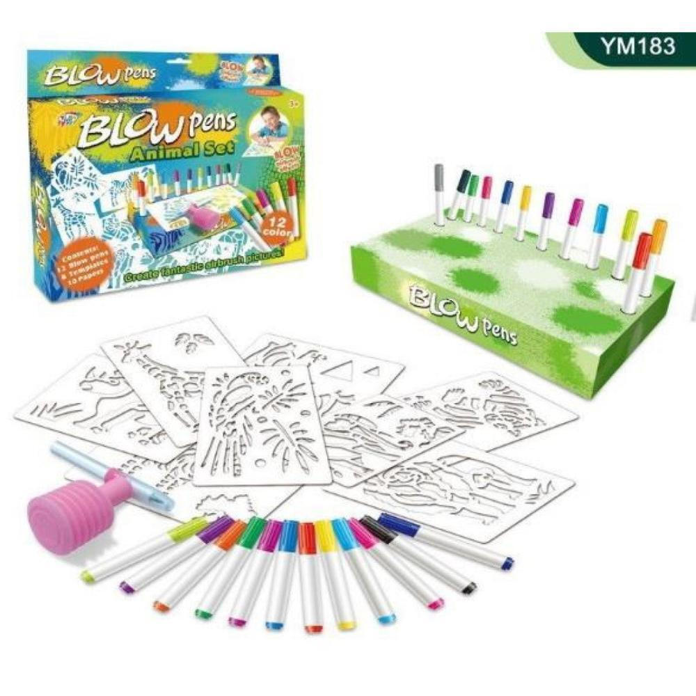 Μαρκαδοροι Spray Ζωγραφικης Blow Pens Με Πολλες Πλακετες Σχεδιων ...